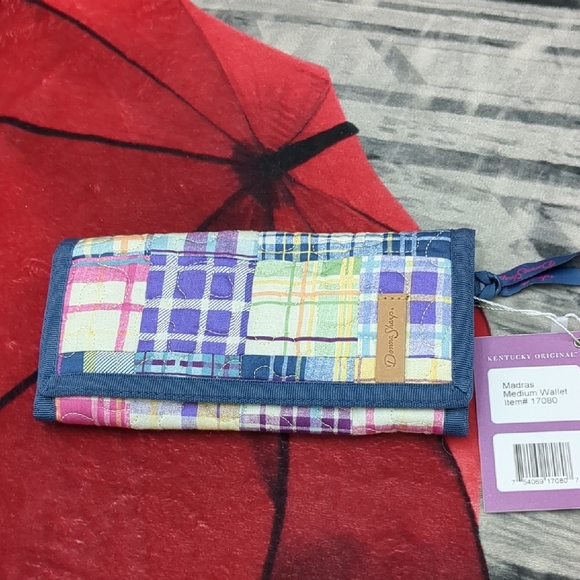 Donna Sharp | Bags | Donna Sharp Madras Wallet | Poshmark